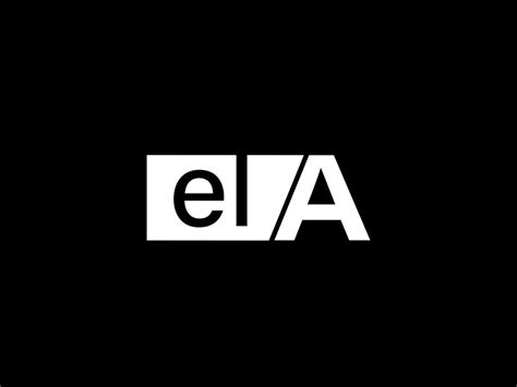Ela Logo And Graphics Design Vector Art Icons Isolated On Black