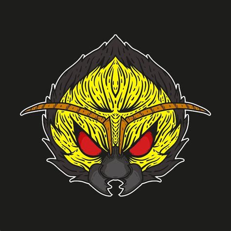 Premium Vector Cool Angry Monster Bee Vector Illustration