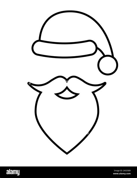 Santa Mustache Printable