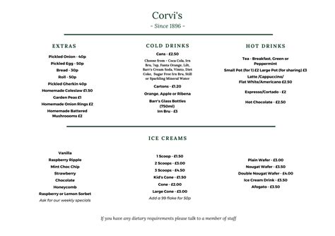 Eat In Corvis