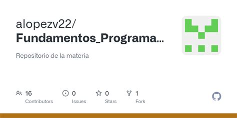 Issues · Alopezv22fundamentosprogramacion · Github