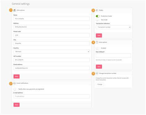 Settings General Settings Onpay Documentation Settings General Settings Onpay Documentation