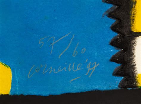 Beverloo Corneille Aquagravure 1997 Signed 5760 Bukowskis