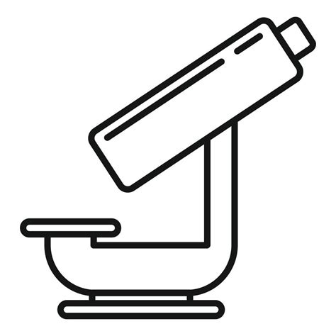 Nanotechnology Microscope Icon Outline Style 14642932 Vector Art At