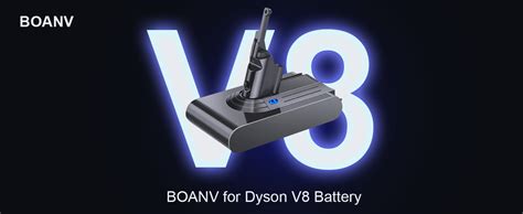 Boanv For Dyson V8 Battery Replacement 21 6v 8000mah