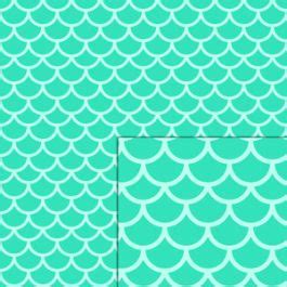 Aqua Mermaid Pattern