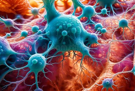 Under The Microscope Cell Structures Stock Illustration Illustration Of Processes Membranes