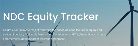 Ndc Equity Tracker — Earth Rising Foundation
