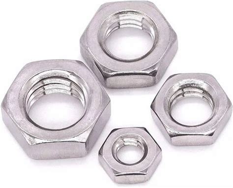 Stainless Steel Hexagon Thin Nuts At ₹ 2 34 Piece Ss Nuts In Ahmedabad Id 2854222561391