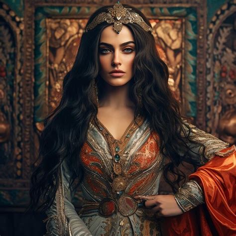 Premium Ai Image A Beautiful Woman In A Gorgeous Rococo Costume Last