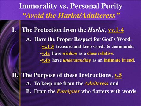 Ppt Immorality Vs Personal Purity Powerpoint Presentation Free