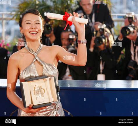 Korean Actress Jeon Do Yeon Poses During A Photocall After Accepting