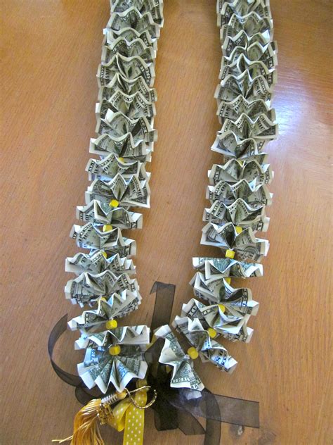 Graduation Money Leis With 1 Bills