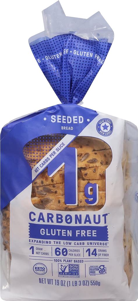 Carbonaut Seeded Low Carb Keto Bread 19 Oz Grocery