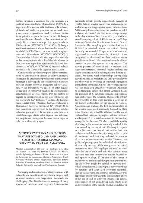 Pdf Activity Patterns And Factors That Affect Medium And Large Sized