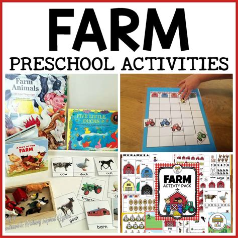 Farm Preschool Activities Pre K Printable Fun