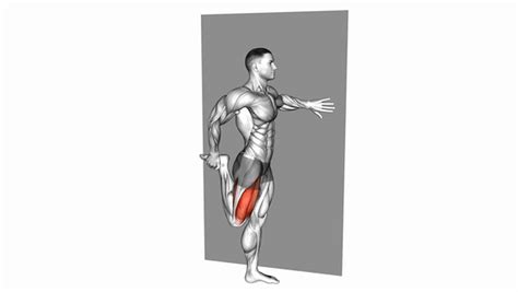 Standing Quadriceps Stretch Exercise Guide How To Muscles Worked