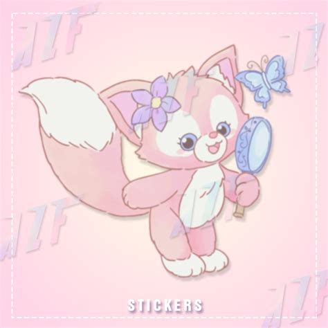 可爱卡通防水装饰小狐狸玲娜贝儿车门电动车不反光贴汽车划痕贴纸虎窝淘