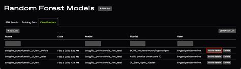 Creating An Rfm Classification Job Arbimon
