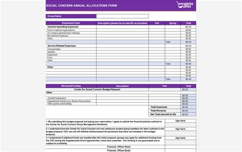 Social Concern Annual Allocation Form Submit Now To Get Your Share