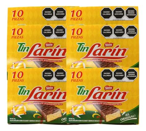 Tin Larín 60pz Chocolate Galleta Y Crema Cachuate Nestle Meses Sin