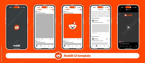 Reddit App Template Ui 2025 Update On Iphone 17 Social Feed Interface