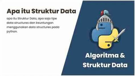 Belajar Algoritma And Struktur Data Python 04 Apa Itu Struktur Data
