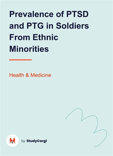 Prevalence Of Ptsd And Ptg In Soldiers From Ethnic Minorities Free