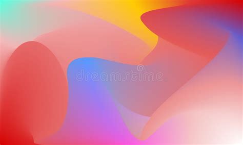 Night Of Light And Color The Flow Of Color And Light Stock Illustration