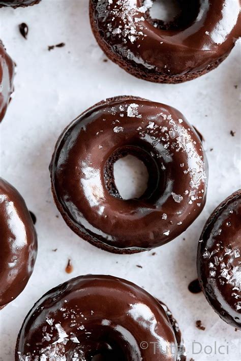 Baked Chocolate Buttermilk Doughnuts