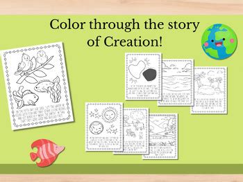 The Creation Story Coloring Pages Sunday School Christian Homeschool Bible