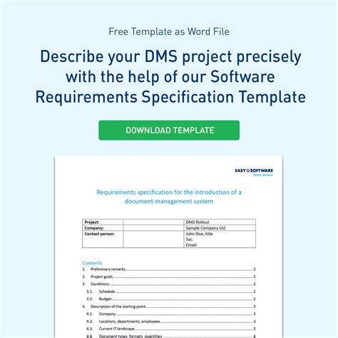 Word Template Software Requirements Specification For The