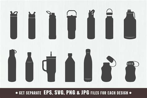 Water Bottles Svg Bottle Svg Bundle Graphic By Designlands · Creative