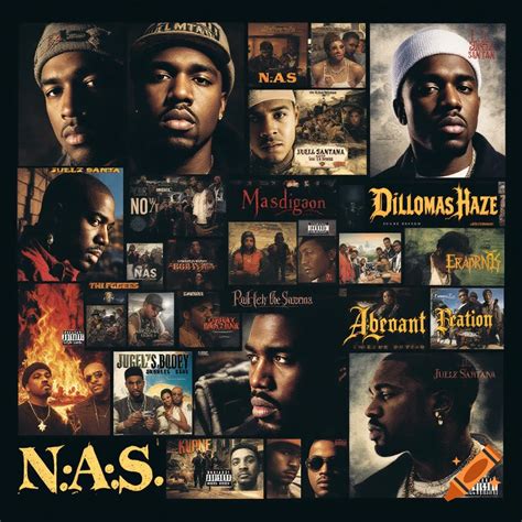 Collage Of Various Hip Hop Album Covers In Poster Size Dimensions