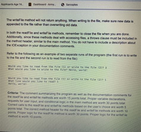 Solved How Do Solve Lab Assignment 8 File Method Using Java