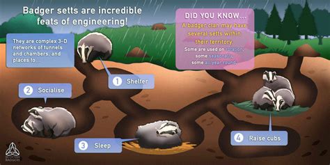 6 Setts Scottish Badgers