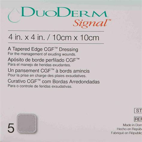 Duoderm® Signal® Hydrocolloid Dressing 4 X 4 Inch Jeritek Llc