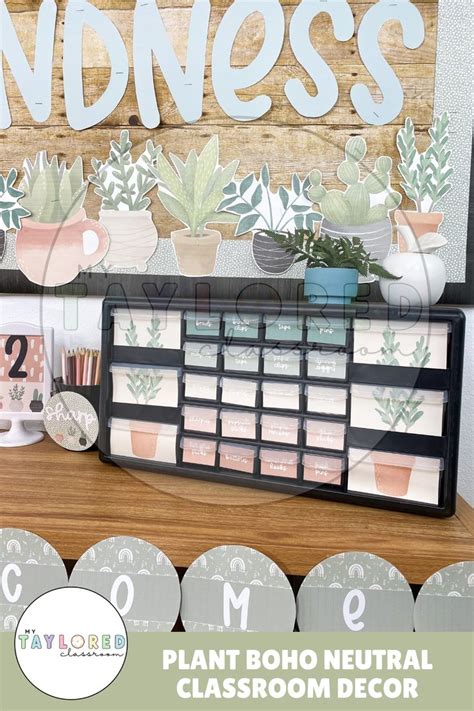 Plant Classroom Decor Bundle Classroom Decor Neutral Classroom Decor Classroom Decor Themes