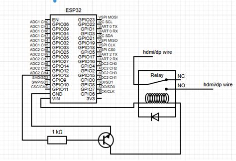 Esp32 Alternative Way To Turn On Off Video Of Hdmi And Dp Cables Electrical Engineering
