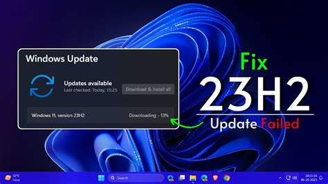 windows 11 update 23h2 24h2 — failed to download and install fix youtube