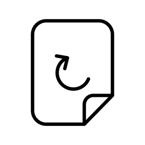 Premium Vector Refresh File Icon Premium Vector Refresh File Icon