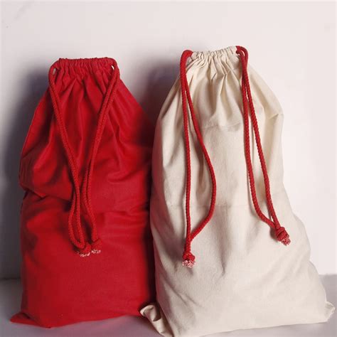 Red Cotton Drawstring Bags Wholesale Drawstring Bags