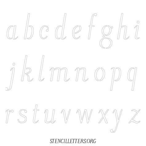 Free Printable Lowercase Letter Stencils Design Style 168 Calligraphy Stencil Letters Org