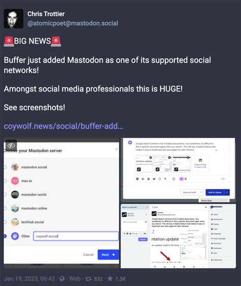 hello fediverse introducing buffer for mastodon