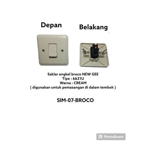 Jual Saklar Engkel Seri Stop Contak Dan Engkel Stop Broco Ib New Gee Shopee Indonesia