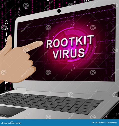 Rootkit Virus Cyber Criminal Spyware 3d Illustration Stock Illustration Illustration Of