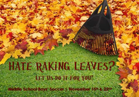 Leaf Raking Flyer The Eagle Express