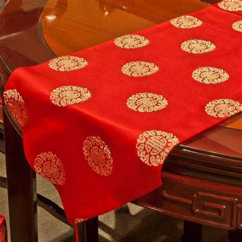 Assorted Silk Chinese Longevity Table Runners