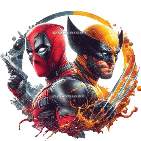 Deadpool And Wolverine X 5 Png Deadpool Png Deadpool And Wolverine T