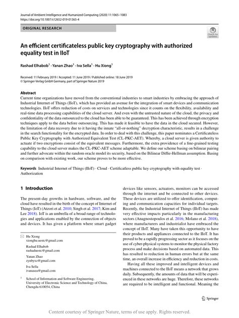 an efficient certificateless public key cryptography with authorized